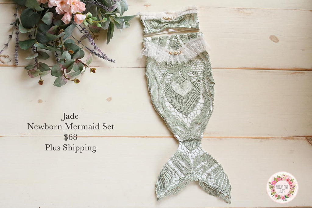 Jade mermaid tail | Willow Mint Props